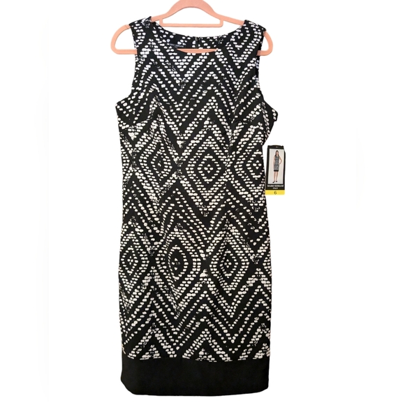 Mario Serrani | Dresses | Nwt Mario Serrano Midi Dress In Black And ...